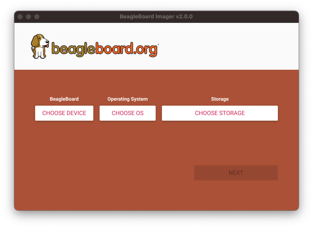 BeagleBoard Imaging Utility - BeagleBoard